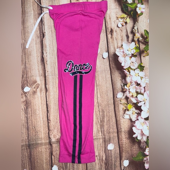 Justice | Bottoms | Justice Pink Sweatpants With Dance Graphic | Poshmark